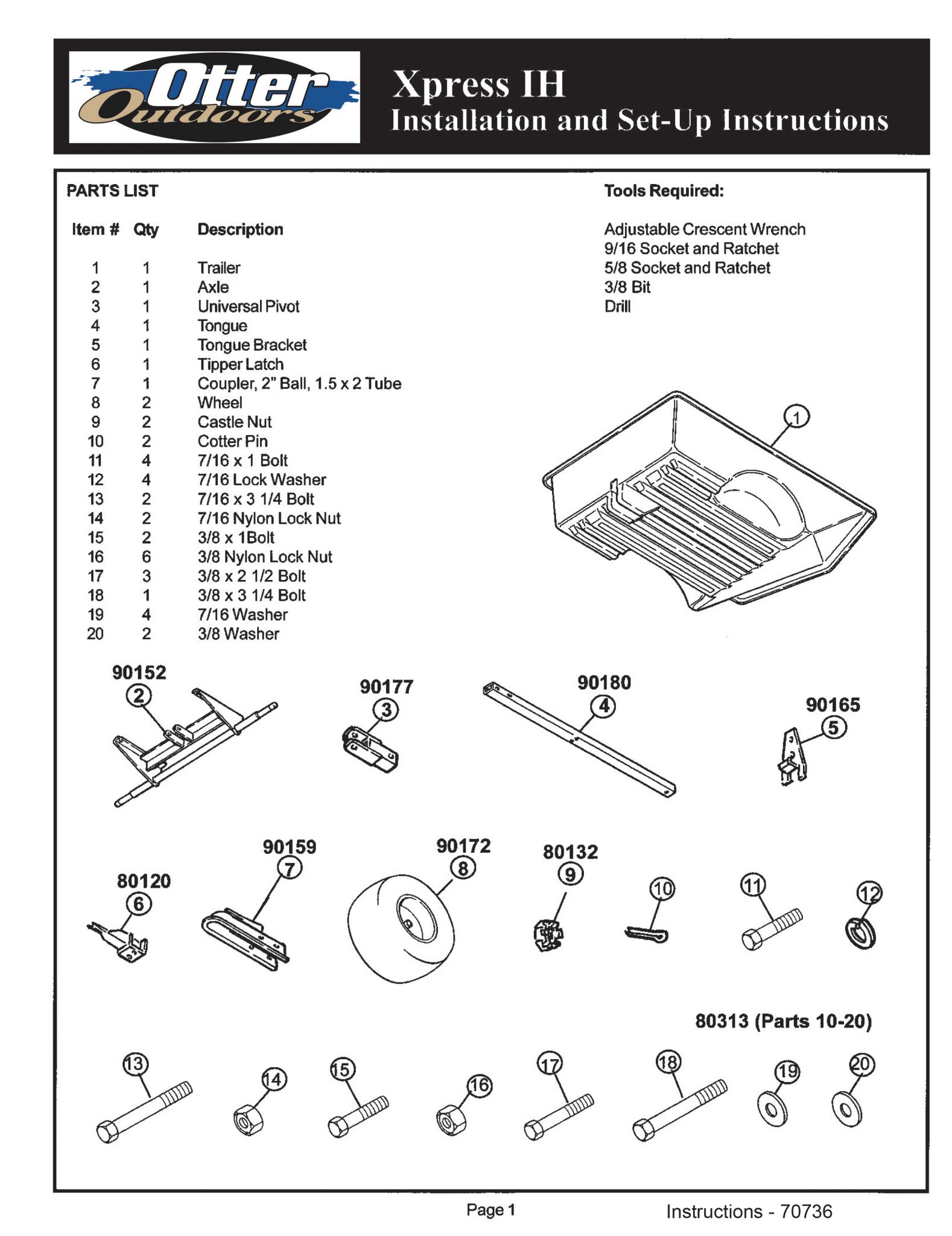 Xpress 15 & 20 Replacement Parts - Otter Outdoors